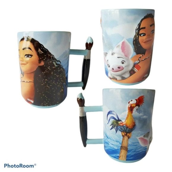 Disney | Kitchen | Disney Cupmug Moana Pua Hei Hei Figural Ceramic 3d ...